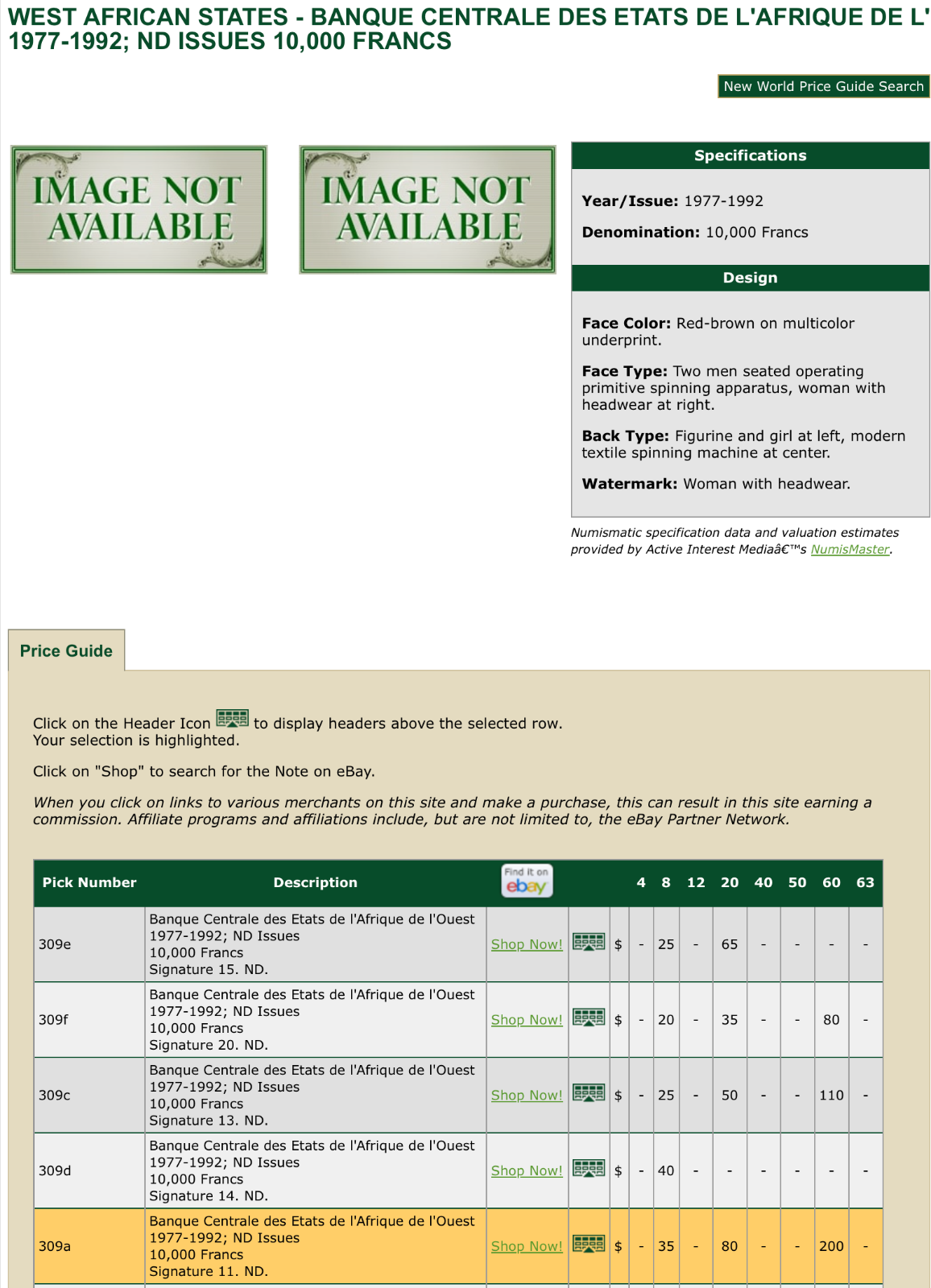 Numbered signatures in PMG price guide - Newbie Note Collecting ...