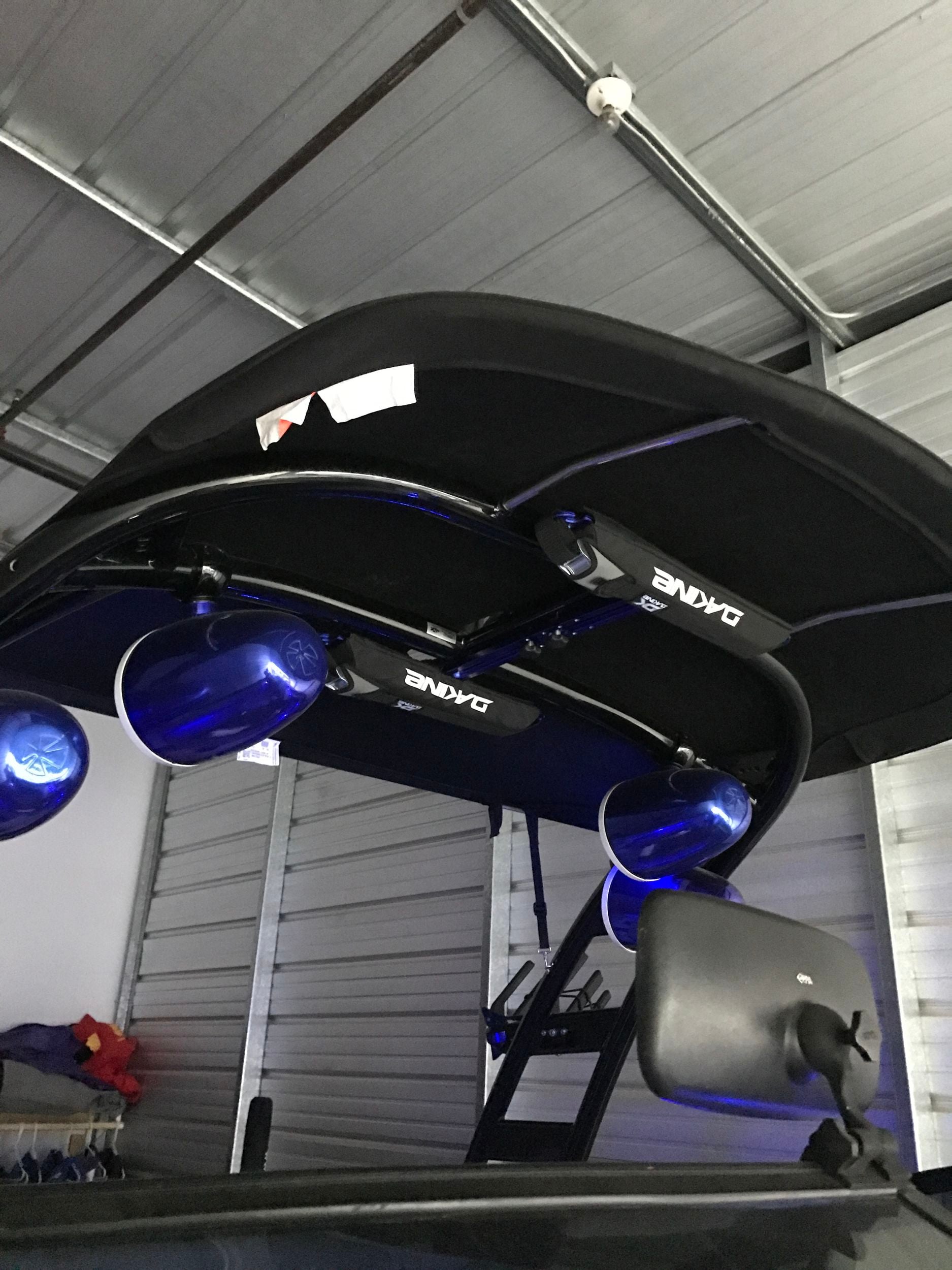 Corson Piper surf rack under bimini - Tower / Racks / Bimini Projects ...
