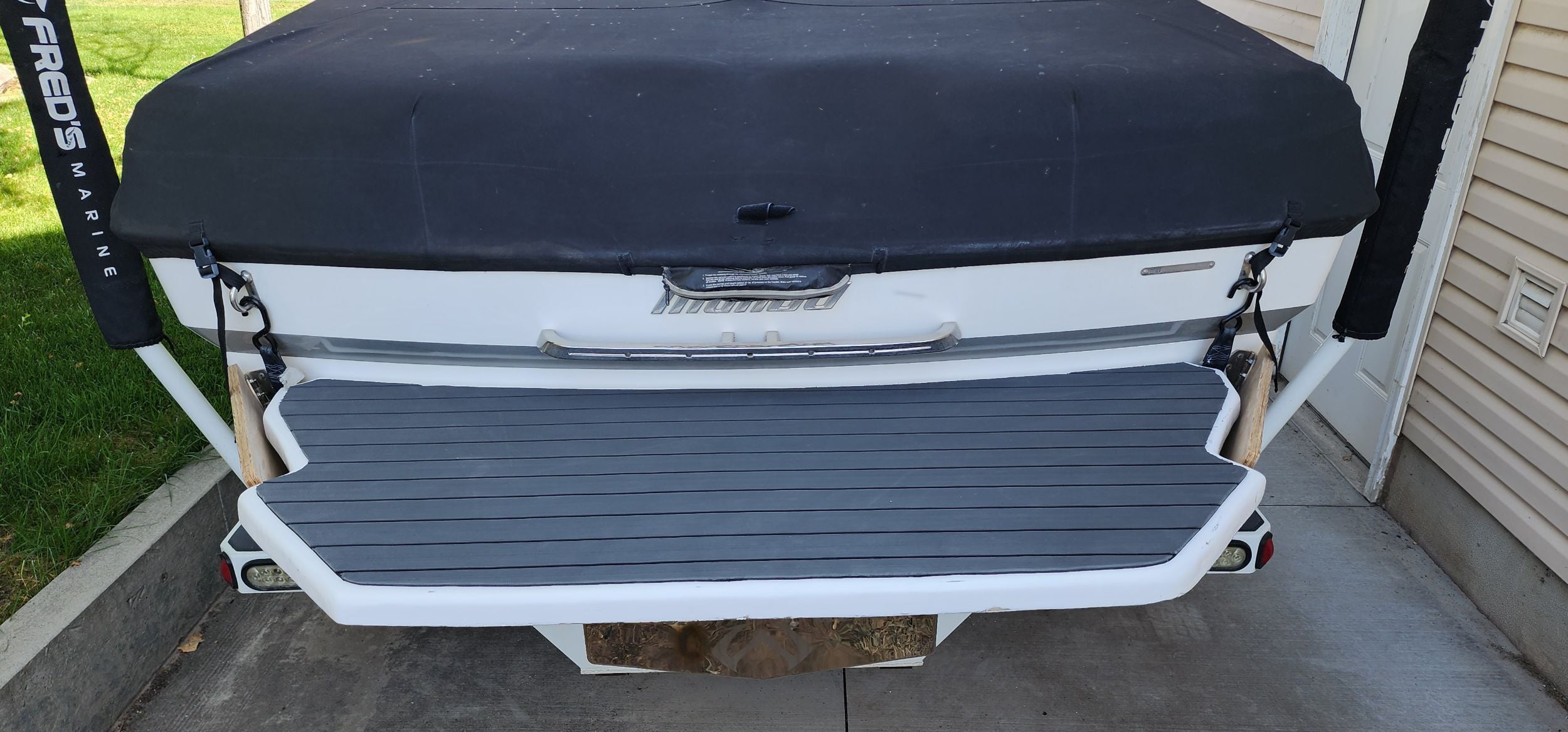 Custom Fiberglass surf gate compatible swim platform - Swim Platform ...
