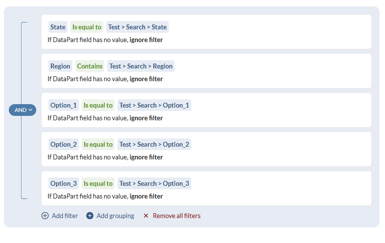 Search form -- Table filter issue - Segments, AppPages and DataParts ...