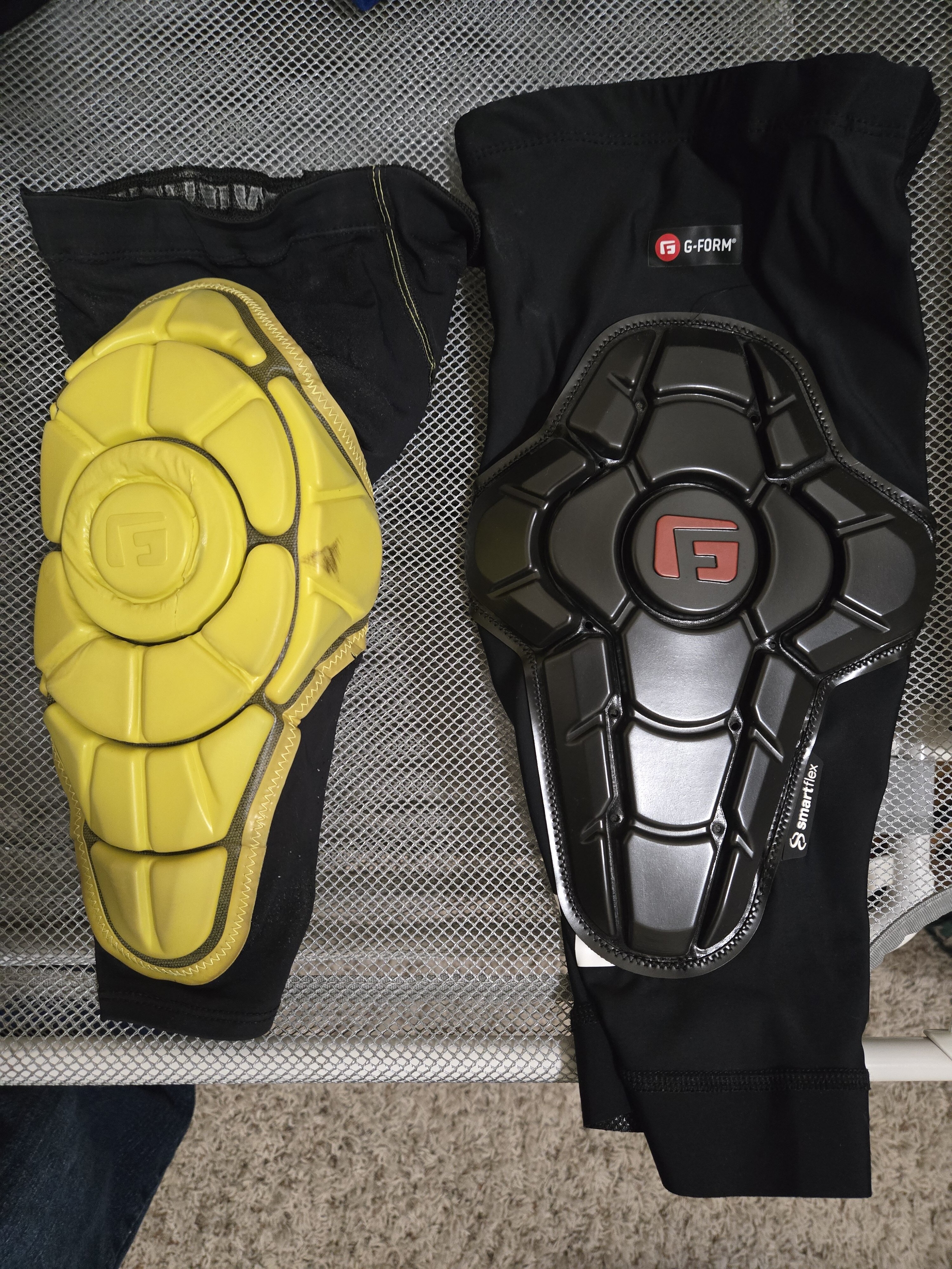 Wearing two knee pads - Pants + Knee Pads - THE GOAL[ie] NET[work]