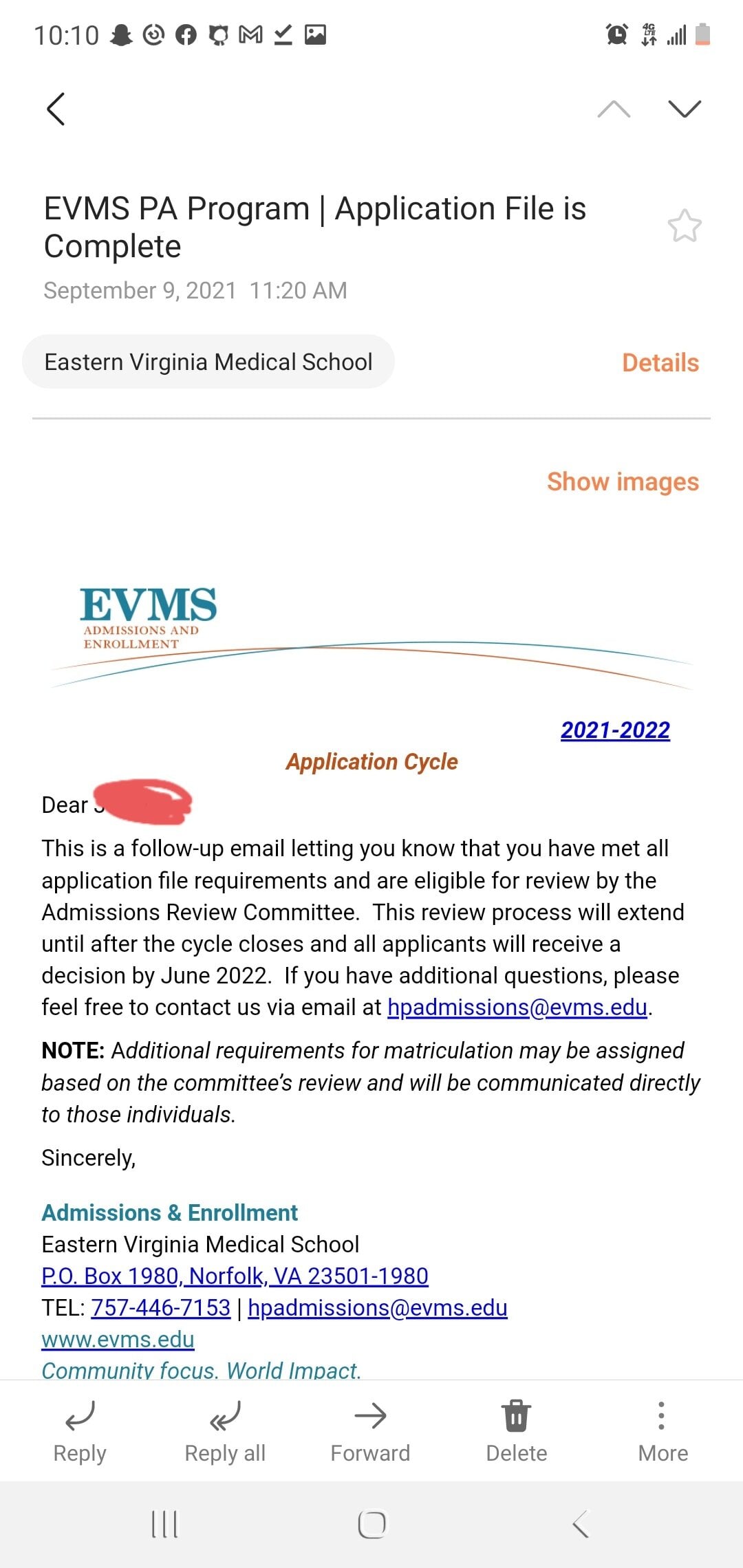 Eastern Virginia Medical School 2021-2022 Cycle - Eastern Virginia ...