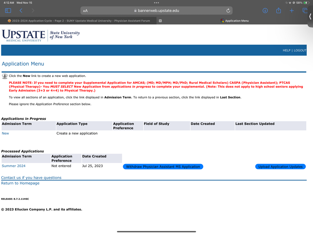 2023-2024 Application Cycle - SUNY Upstate Medical University ...