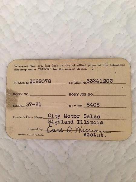 Original owner ID card - Members Gallery - Main - Antique Automobile ...