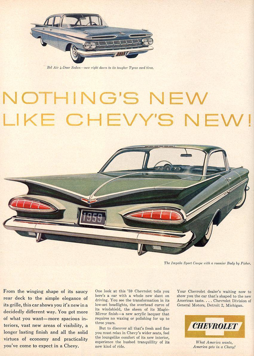 1959 Chevrolet Ad - Members Gallery - Main - Antique Automobile Club of ...