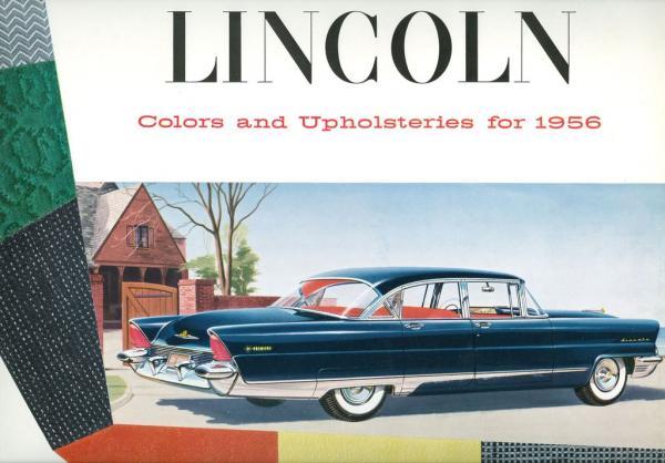 1956 Lincoln Color & Trim Book - Members Gallery - Main - Antique ...