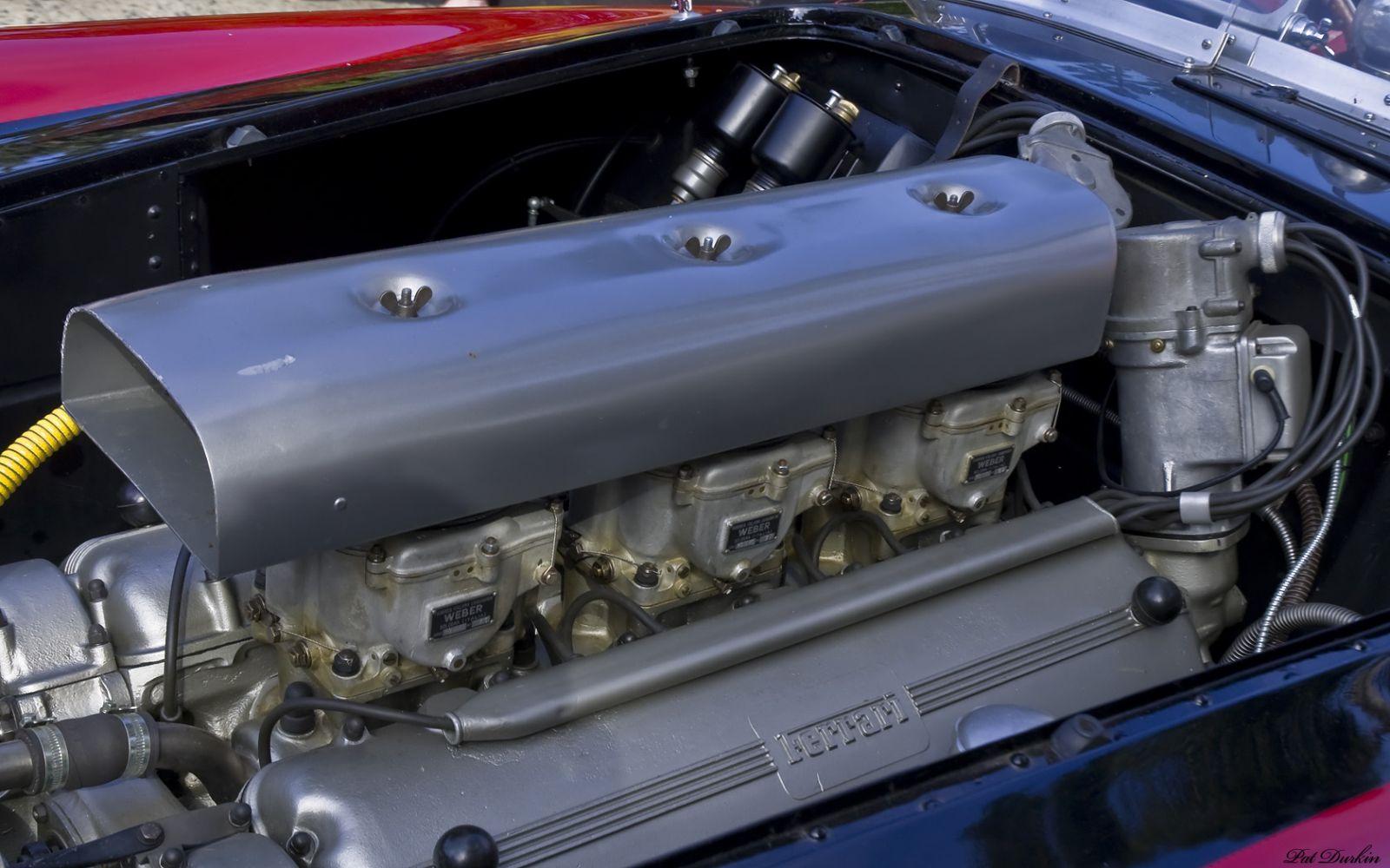 1954 Ferrari 375 MM Spider - red & black - engine - Other Makes and ...
