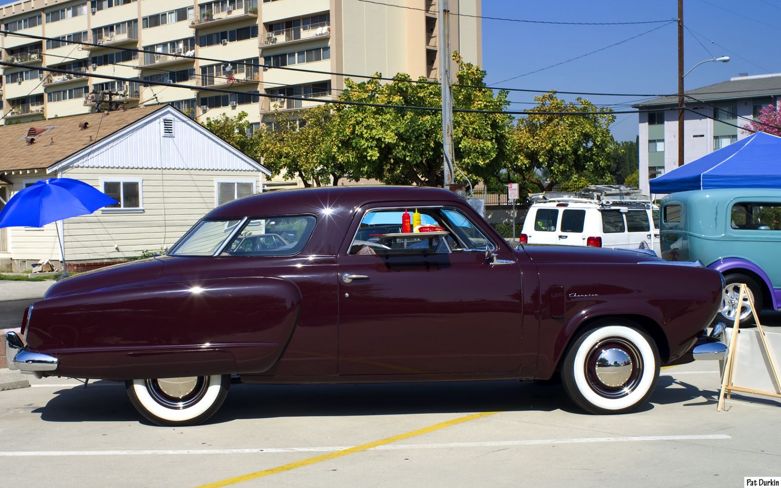 1950 Studebaker Champion Starlite Coupe - maroon - RH side - Other ...