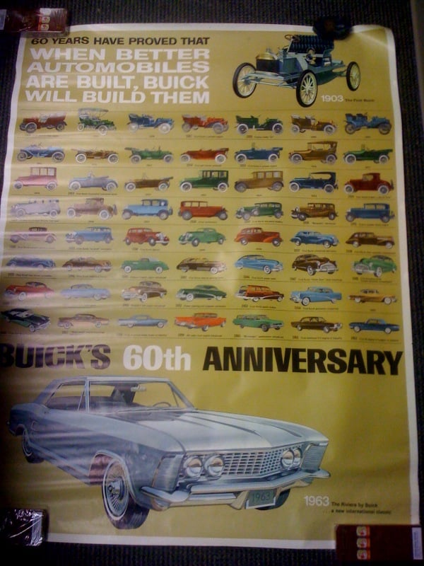 1963 Buick showroom poster - Buick - Buy/Sell - Antique Automobile Club ...