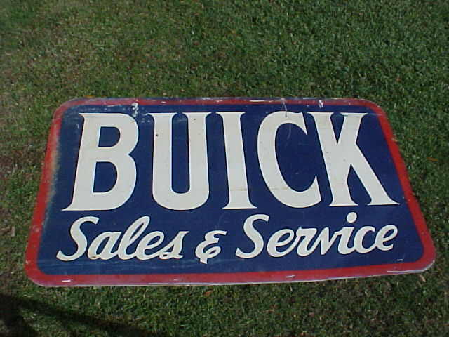 "Buick Sales & Service" original sign - Buick - Buy/Sell - Antique ...