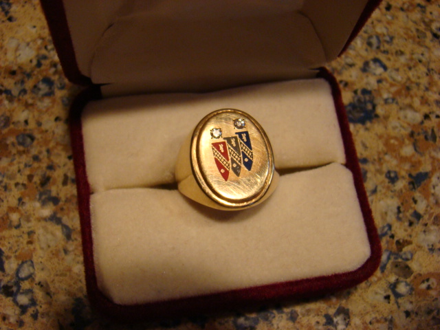 Men's Gold Tri-Shield Buick Ring With Diamonds - Buick - Buy/Sell ...