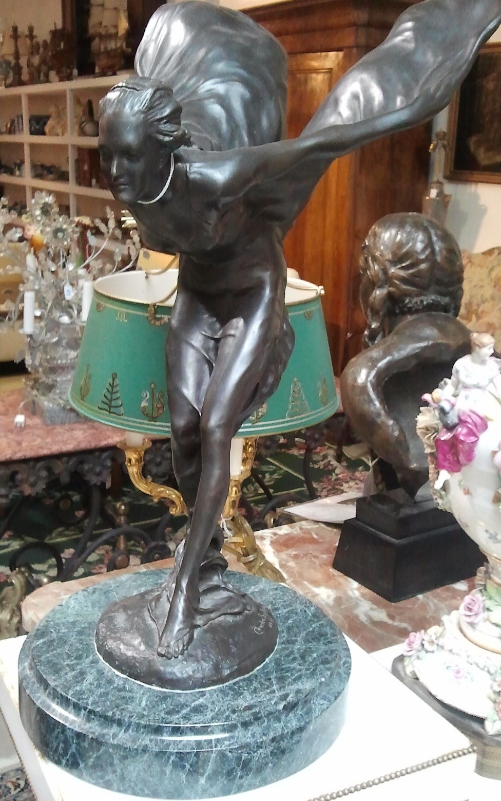 For Sale: Bronze Rolls Royce Flying Lady Dealership Statue ...