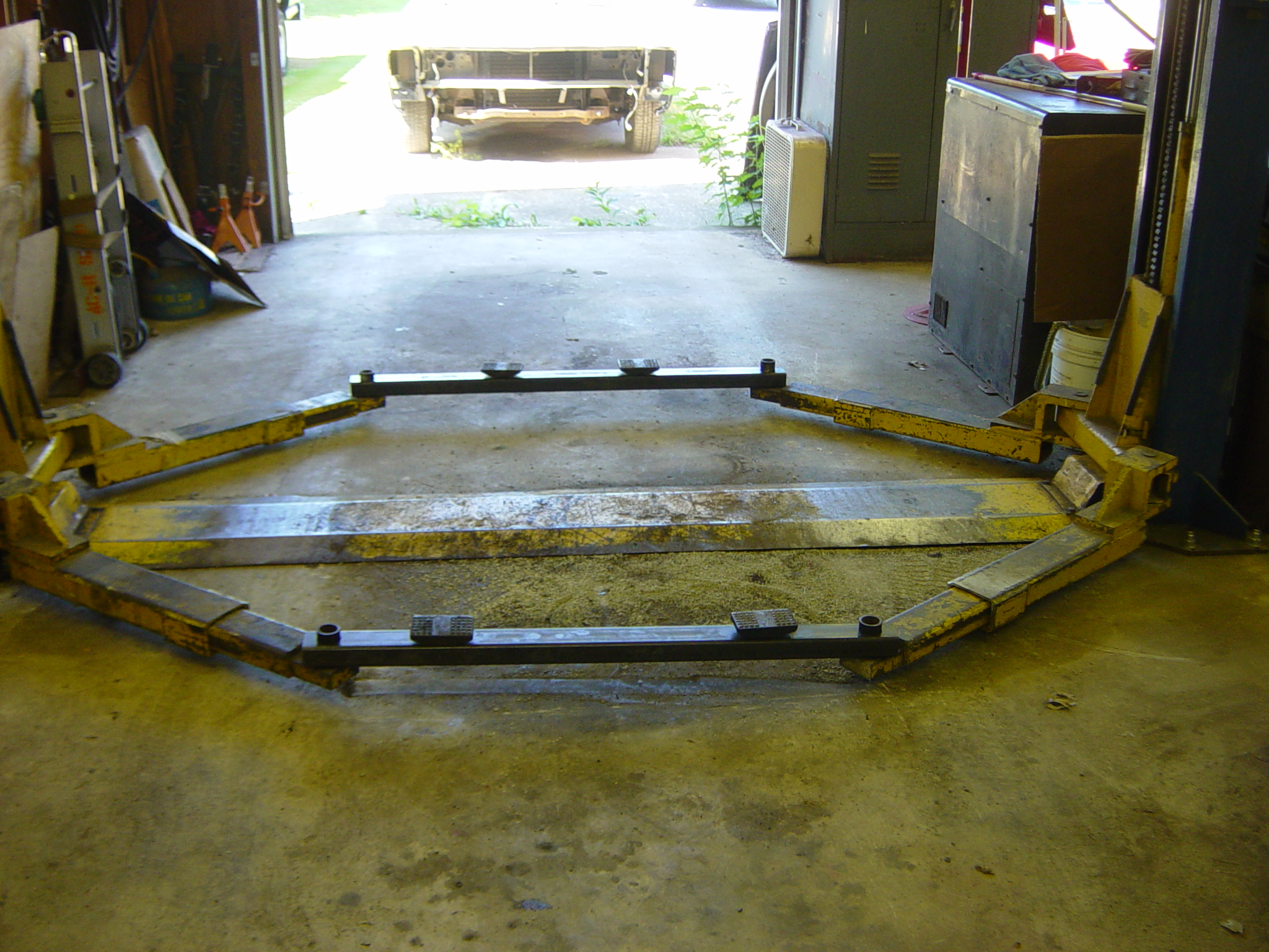 X Frame Riviera on a two post lift - Garages, Trailers, and Towing ...