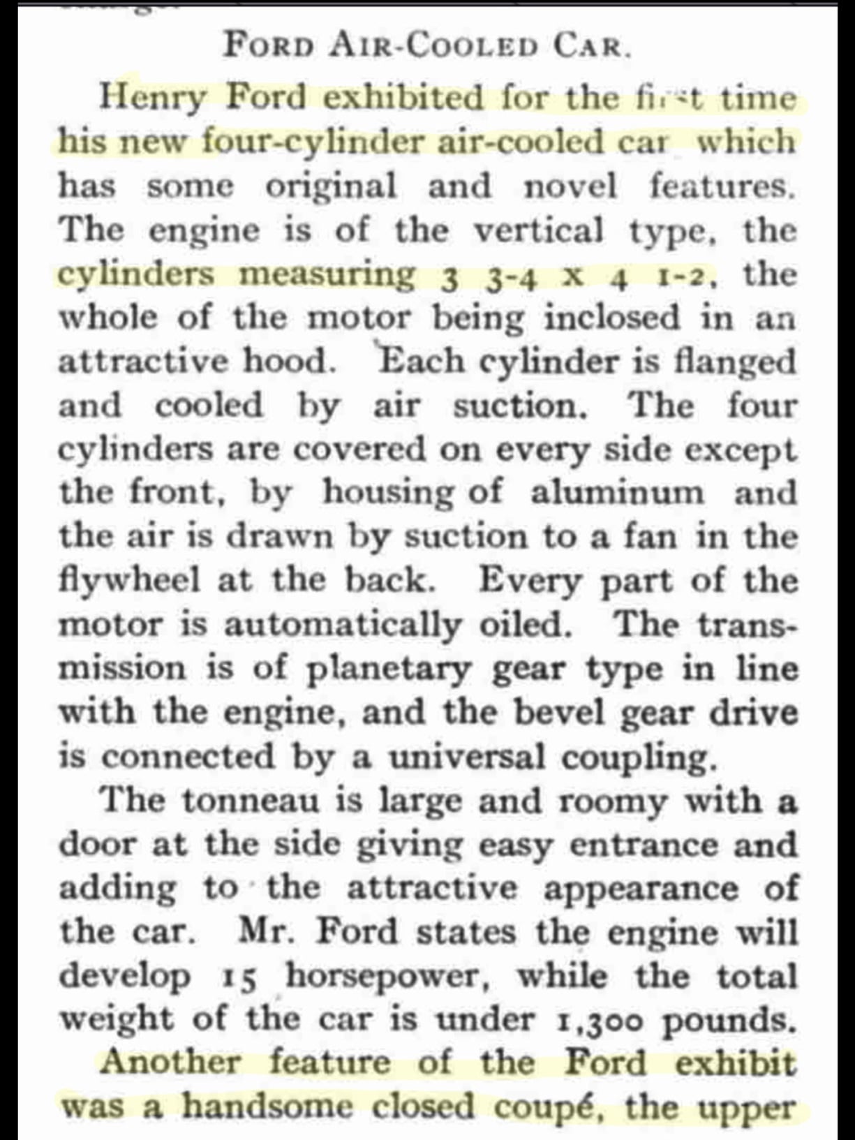 1904 Model H. - Ford Model T - Antique Automobile Club of America ...