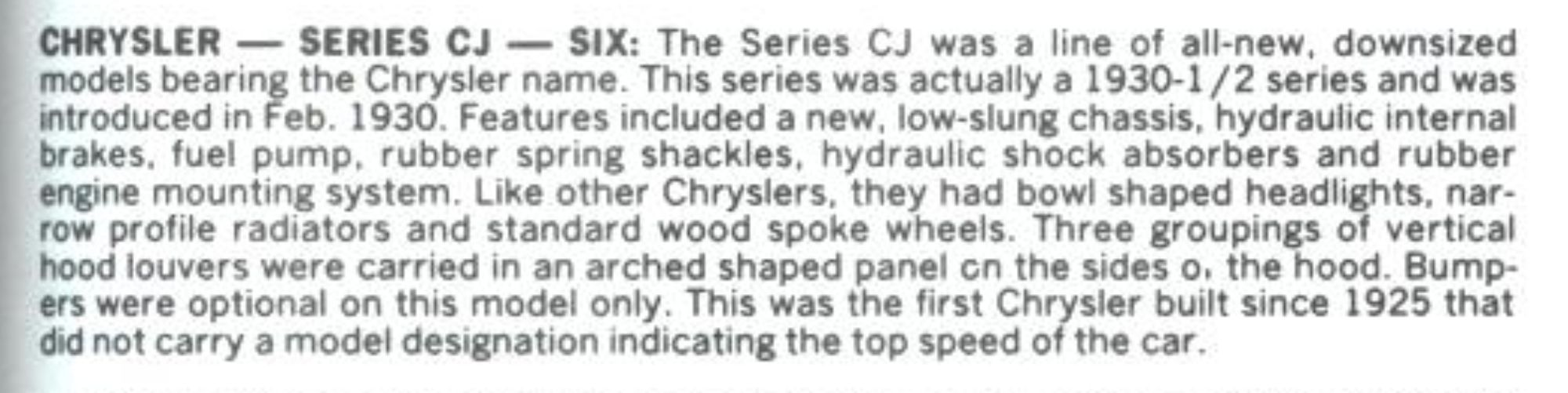 1930 Chrysler - Decode numbers - General Discussion - Antique ...