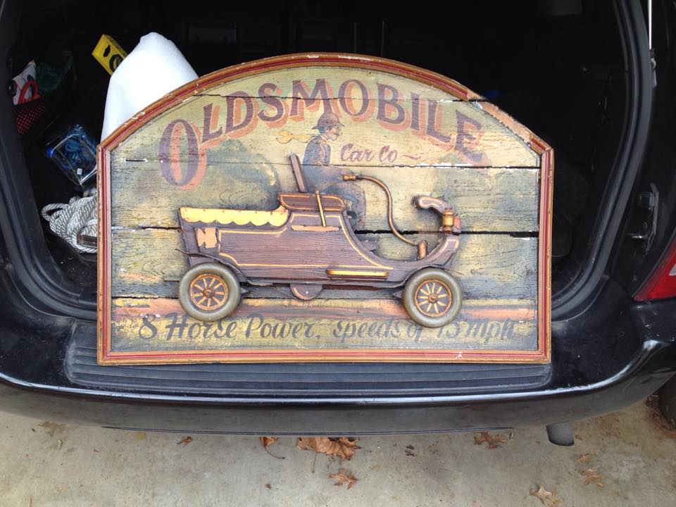 Antique Oldsmobile Car Co Wooden Sign - General Discussion - Antique ...