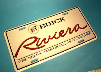 ONLY ONE LEFT! Riviera License Plate: Genuine Buick - Buick - Buy/Sell ...