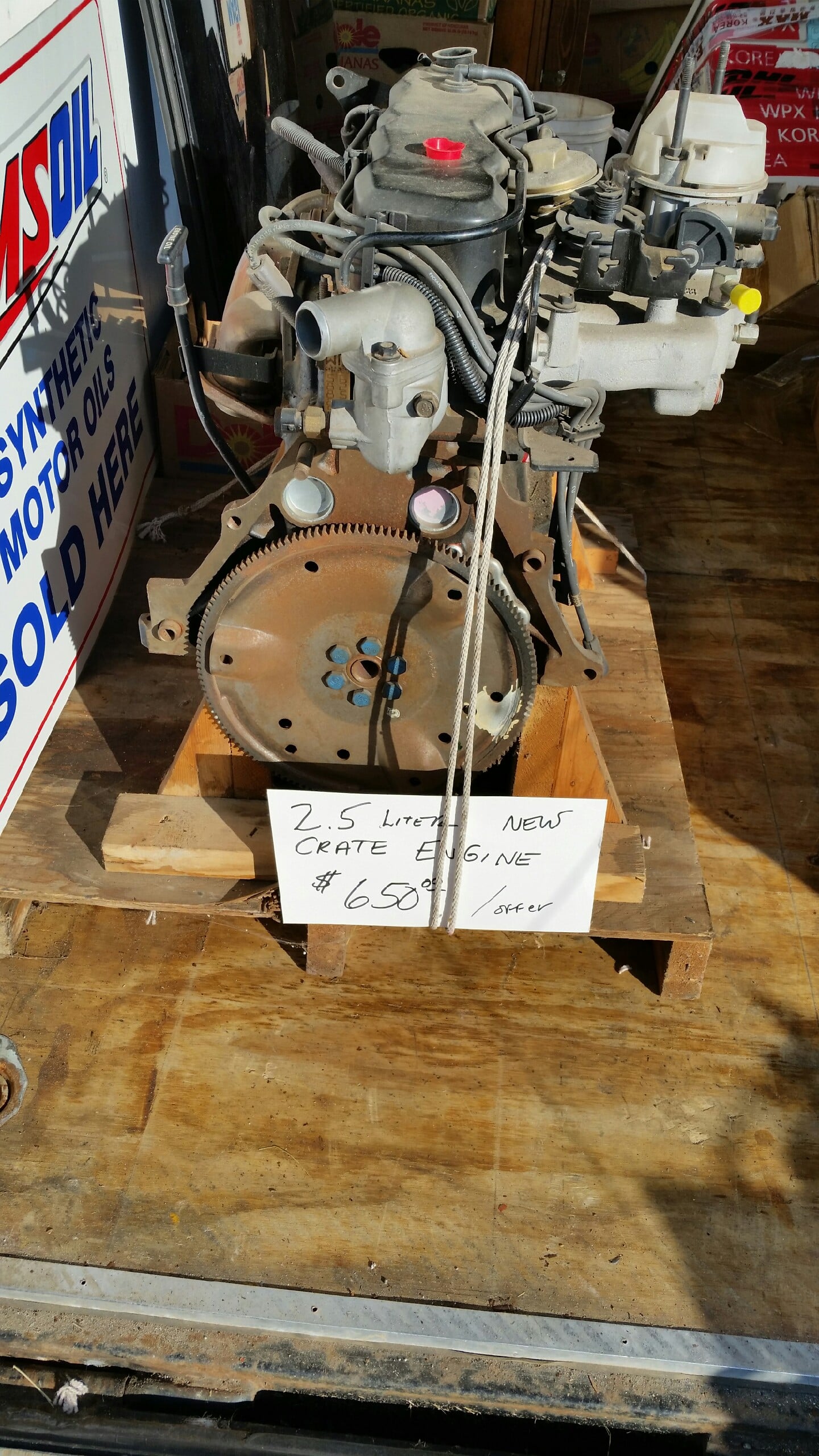 2.5L Iron Duke crate engine for sale - at Hershey til Thursday ...