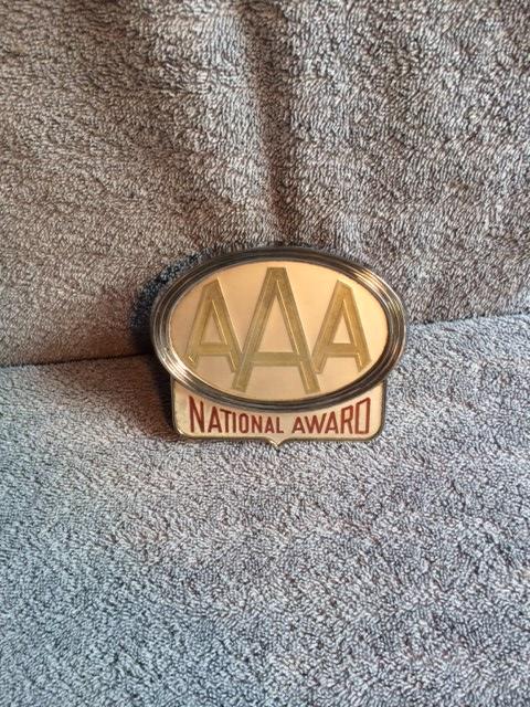 AAA National Award Bumper Badge - Buick - Buy/Sell - Antique Automobile ...