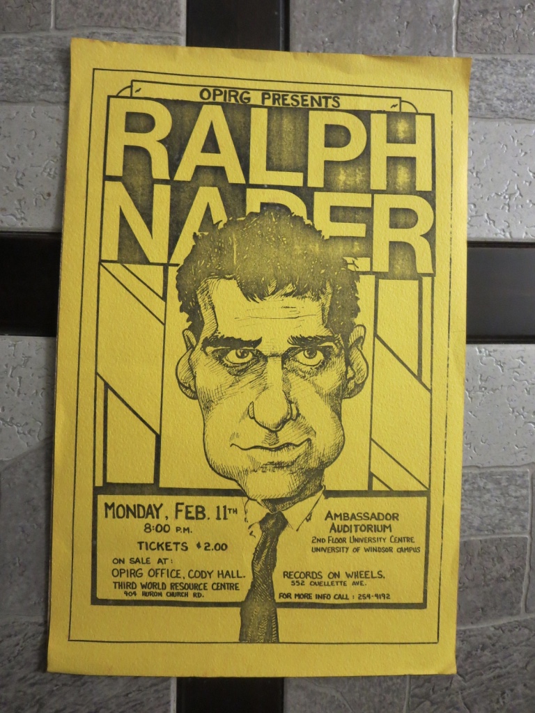 1960s Ralph Nader University Lecture Poster - Original! - Automobiles ...