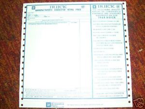 Repro Buick Window sticker review - Buick Riviera - Antique Automobile ...