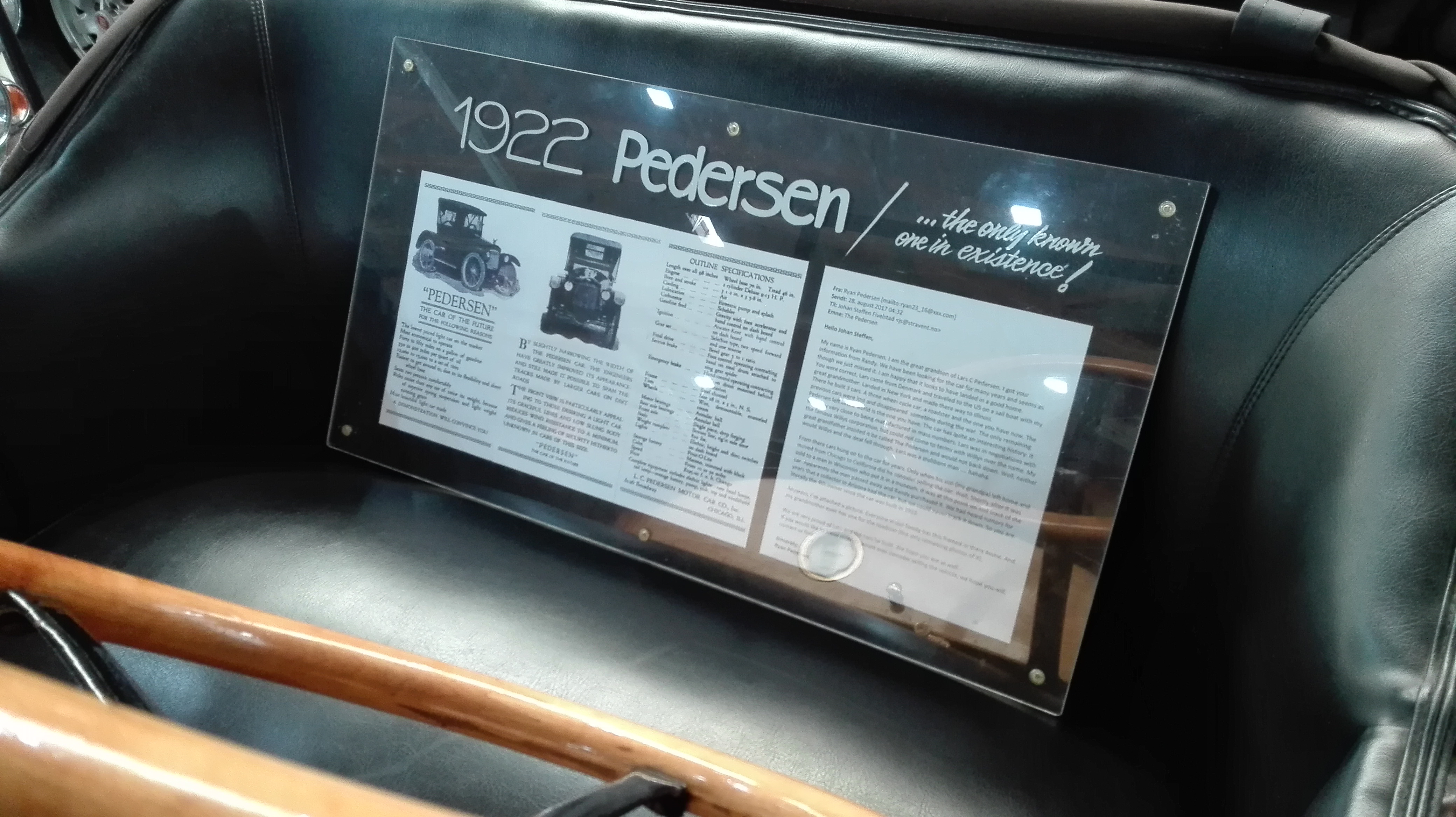 Grandfathers Pedersen Cycle Car 1922 - General Discussion - Antique ...