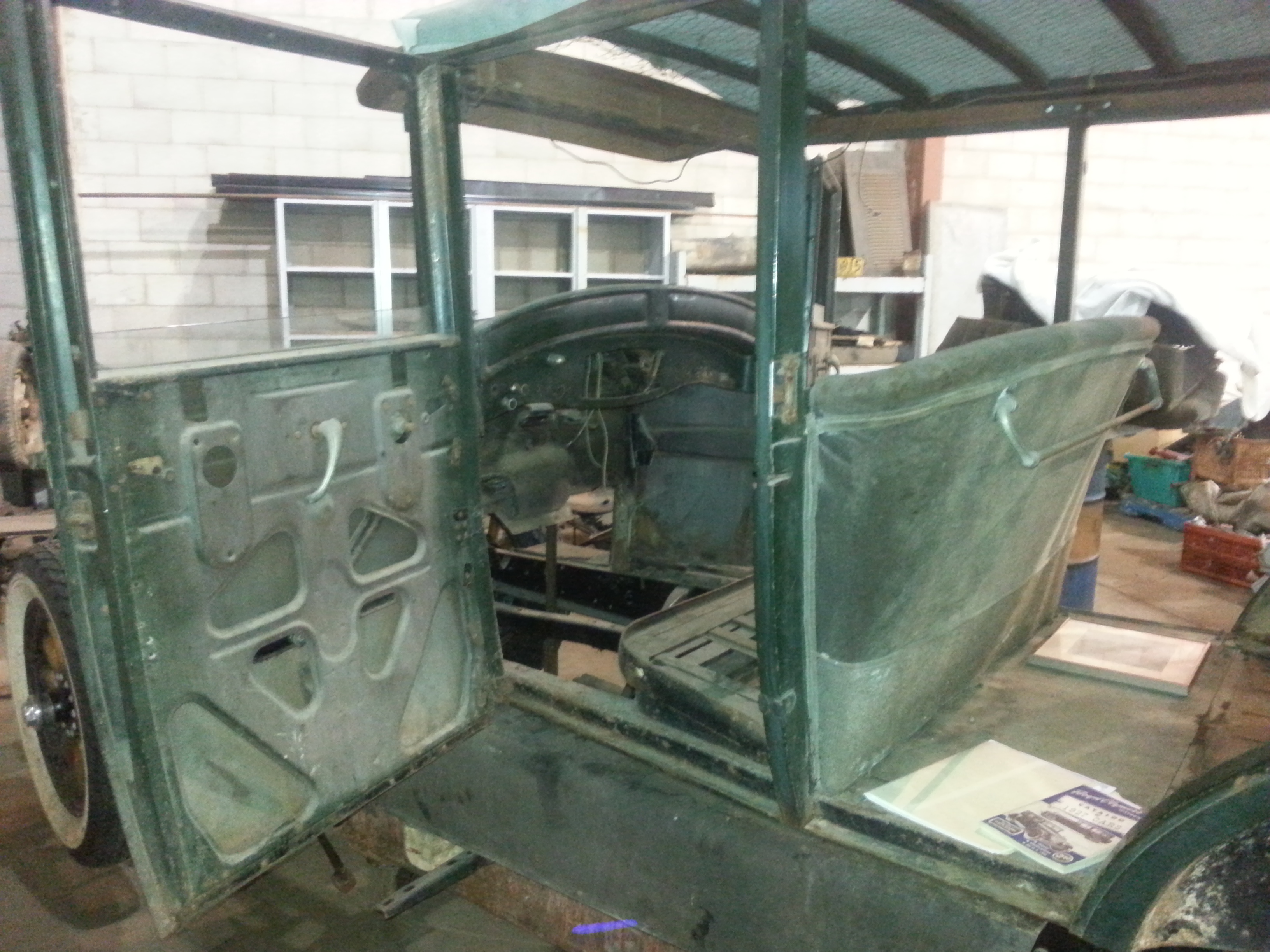 28 studebaker dictator finally came home, now my parts car is here ...