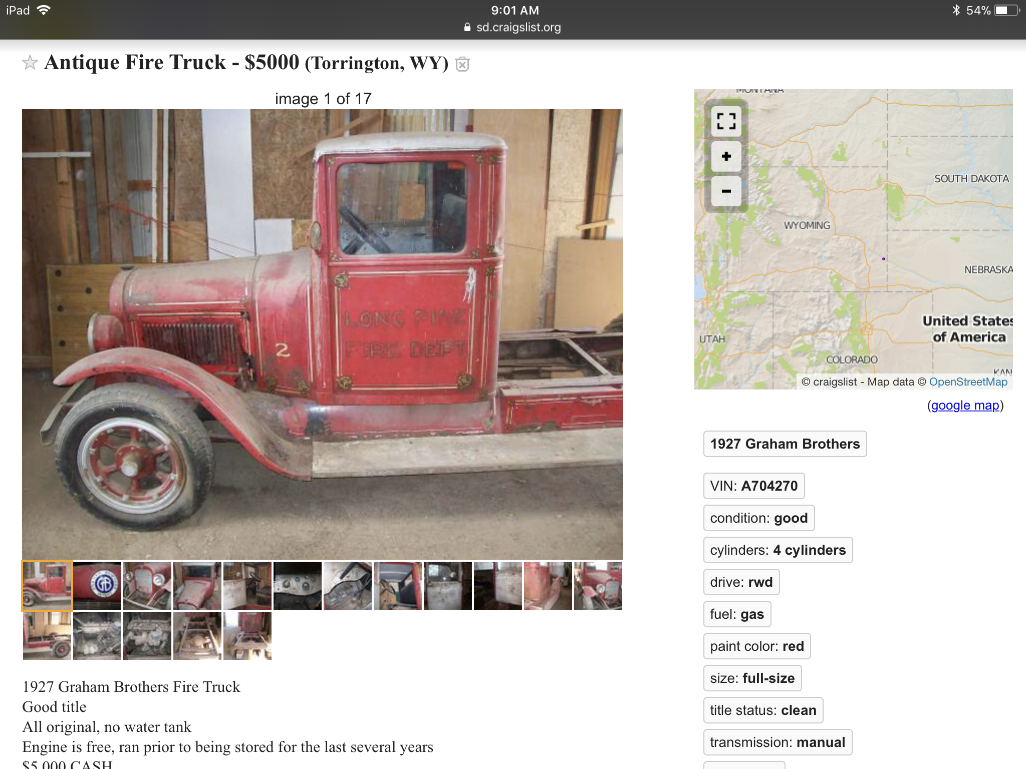Interesting Graham fire truck - Dodge Trucks - Antique Automobile Club ...