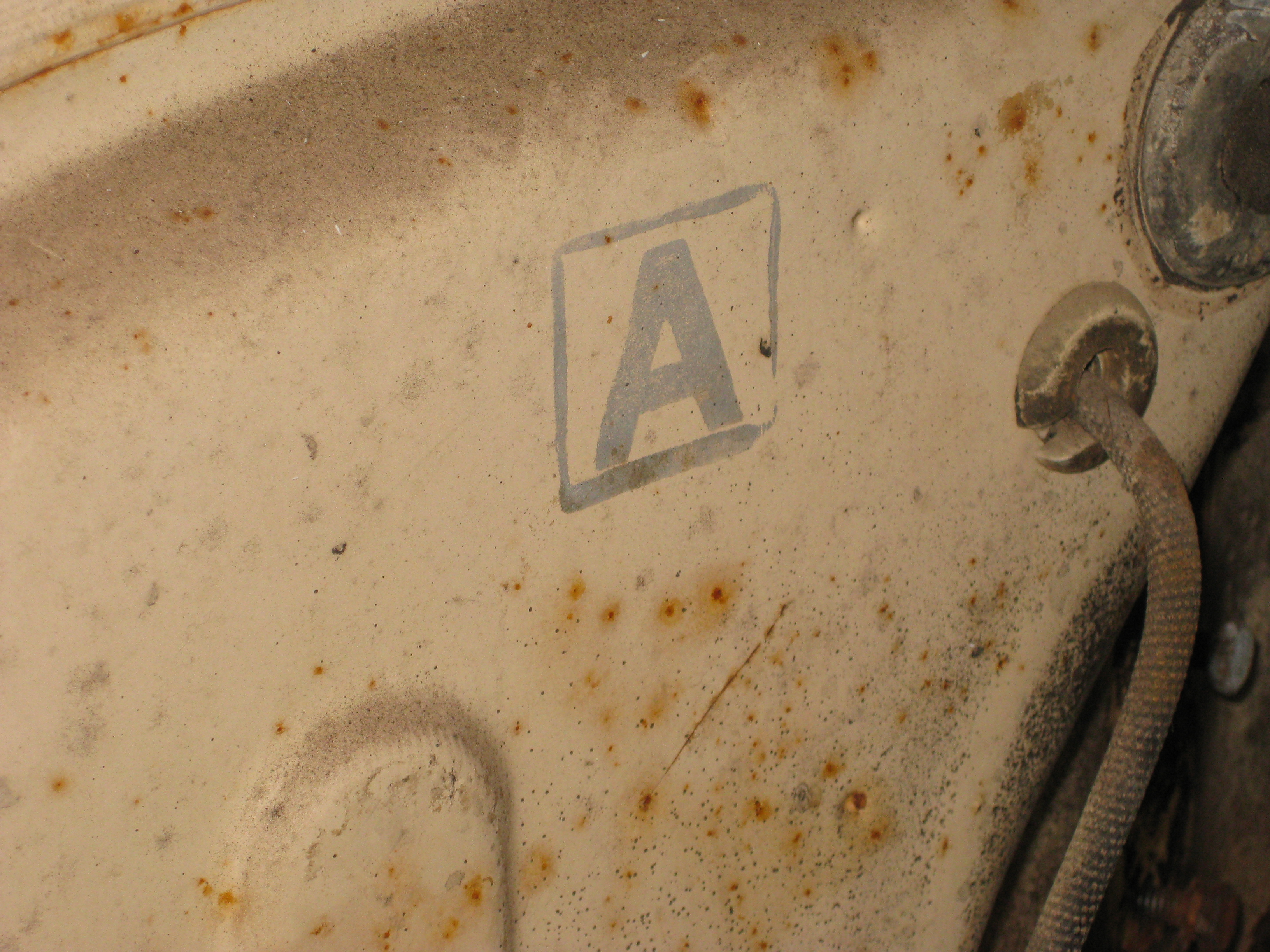 Letter painted on '54 firewall - Pontiac & Oakland - Antique Automobile ...