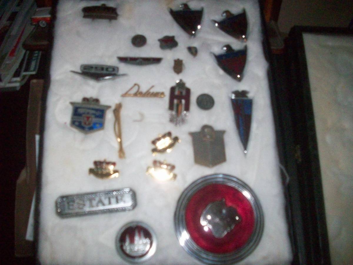 My collection of antique auto emblems, badges, and scripts - General ...