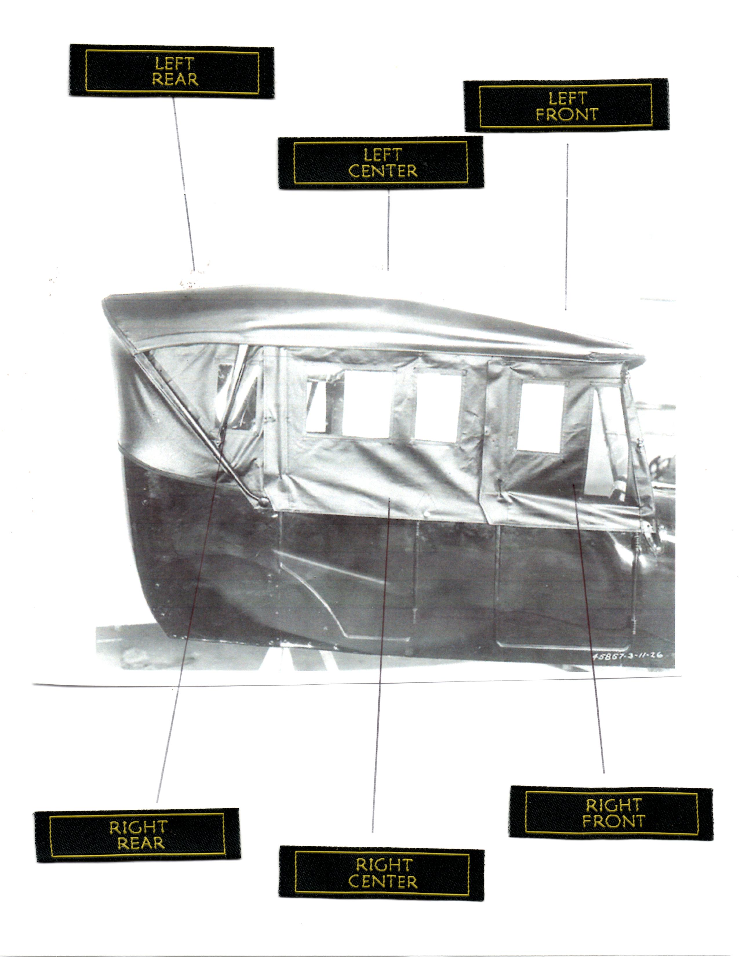 Side Curtain ID tags for sale - Parts For Sale - Antique Automobile ...