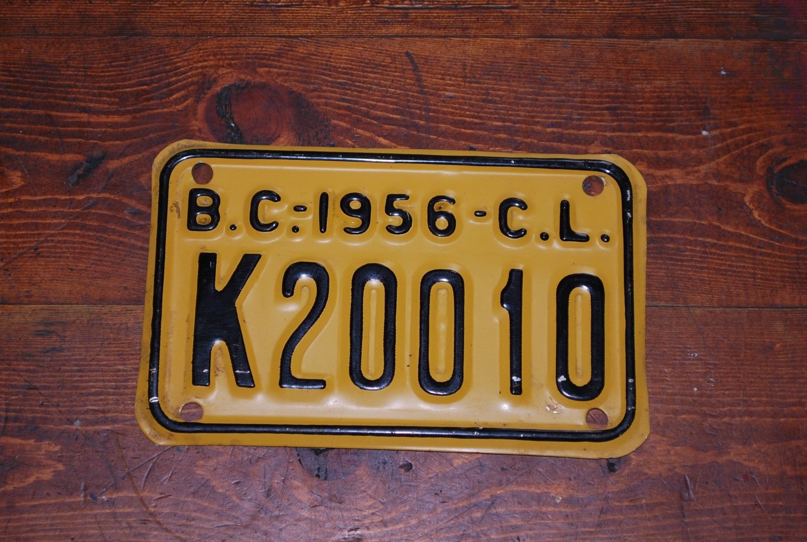 1956 British Columbia "CL" carrier license plate - Parts Wanted ...
