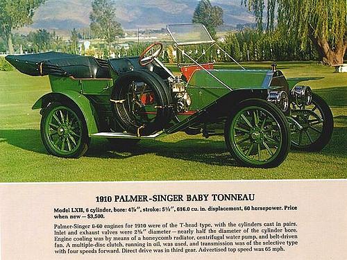 Palmer-Singer ad from 1910 - AACA - Library and Research Center ...