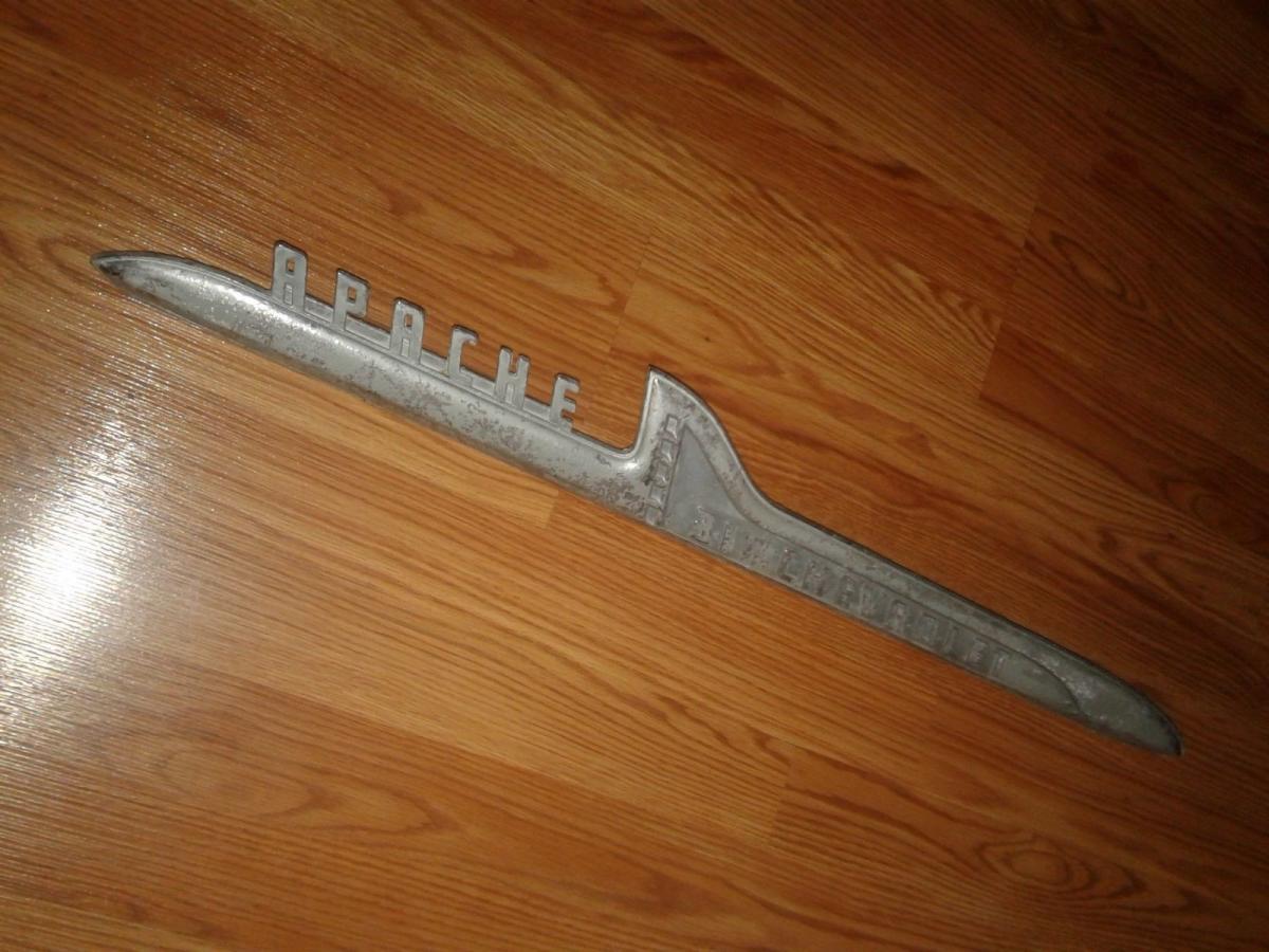 58 Chevy Apache 31 fender emblem - Parts Wanted - Antique Automobile ...