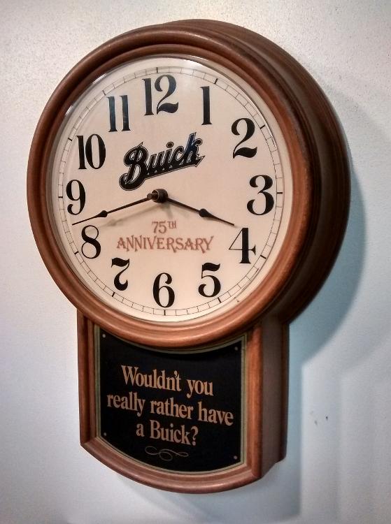 75th Anniversary BUICK Dealership Wall Clock. 1978. Very Nice. - Buick ...