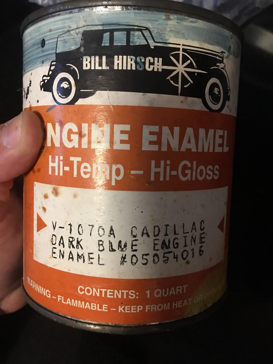 Cadillac Engine Paint Bill Hirsch - Parts For Sale - Antique Automobile ...