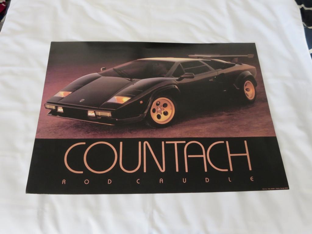 Lamborghini Countach Rob Caudle Poster - Original 1980s - Parts For ...