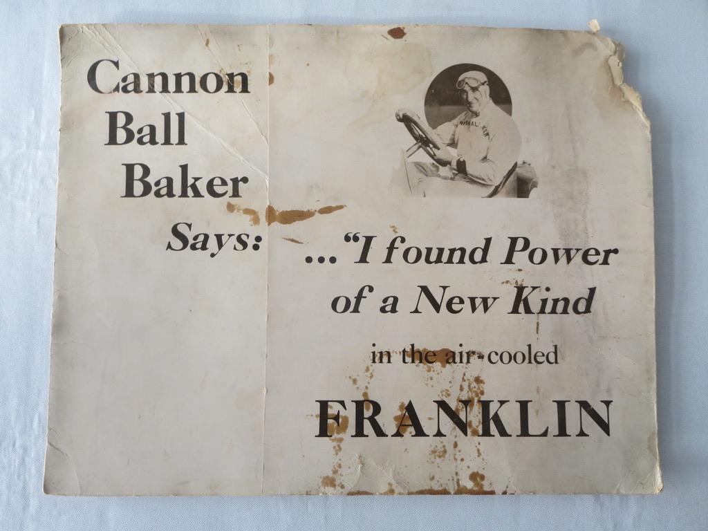 Cannon Ball Baker - Incredible Vintage Literature Archive - Parts For ...