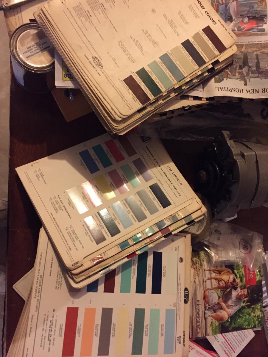 PAINT CHIP CHARTS 1938-2000. ORIGINAL - Parts For Sale - Antique ...