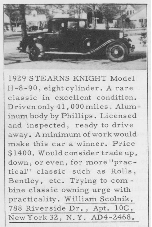 Stearns Knight - Page 4 - CCCA - General - Antique Automobile Club of ...
