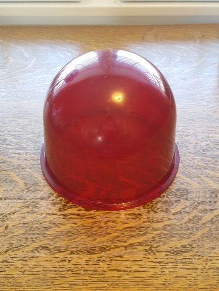 1950/60's Fire/Police Red Beacon Plastic Dome Lens - Parts For Sale ...