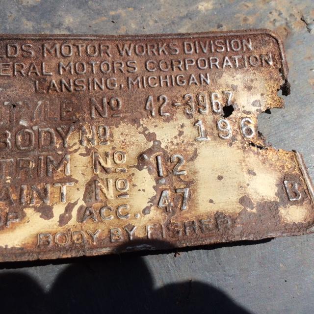 Tag Decode - Oldsmobile - Technical - Antique Automobile Club of ...