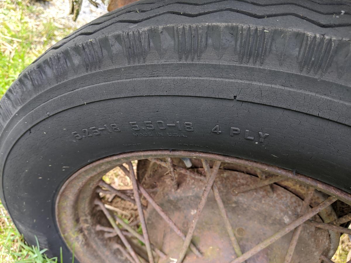 F/S pair of 1932 Chevy wheels and tires,nice originals! $300. See ...