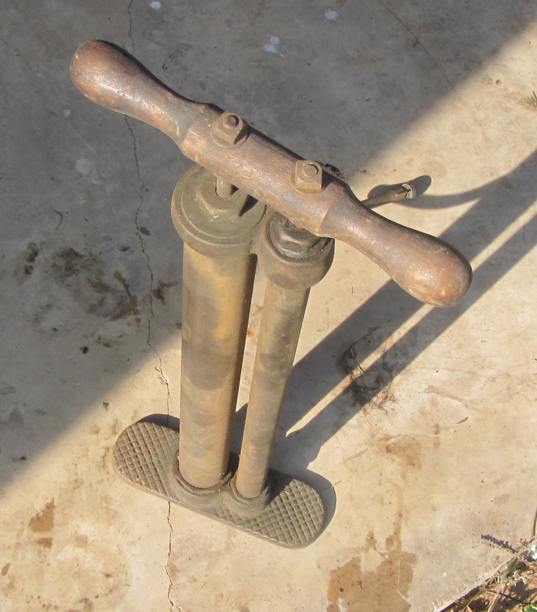 Nice Early Double Tube Tire Pump - Parts For Sale - Antique Automobile ...