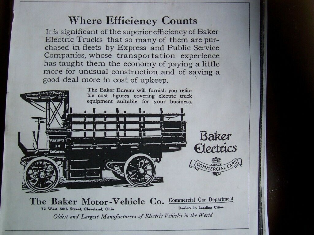 Is there a Baker registry? - Electric Cars (Milburn, Baker, etc ...