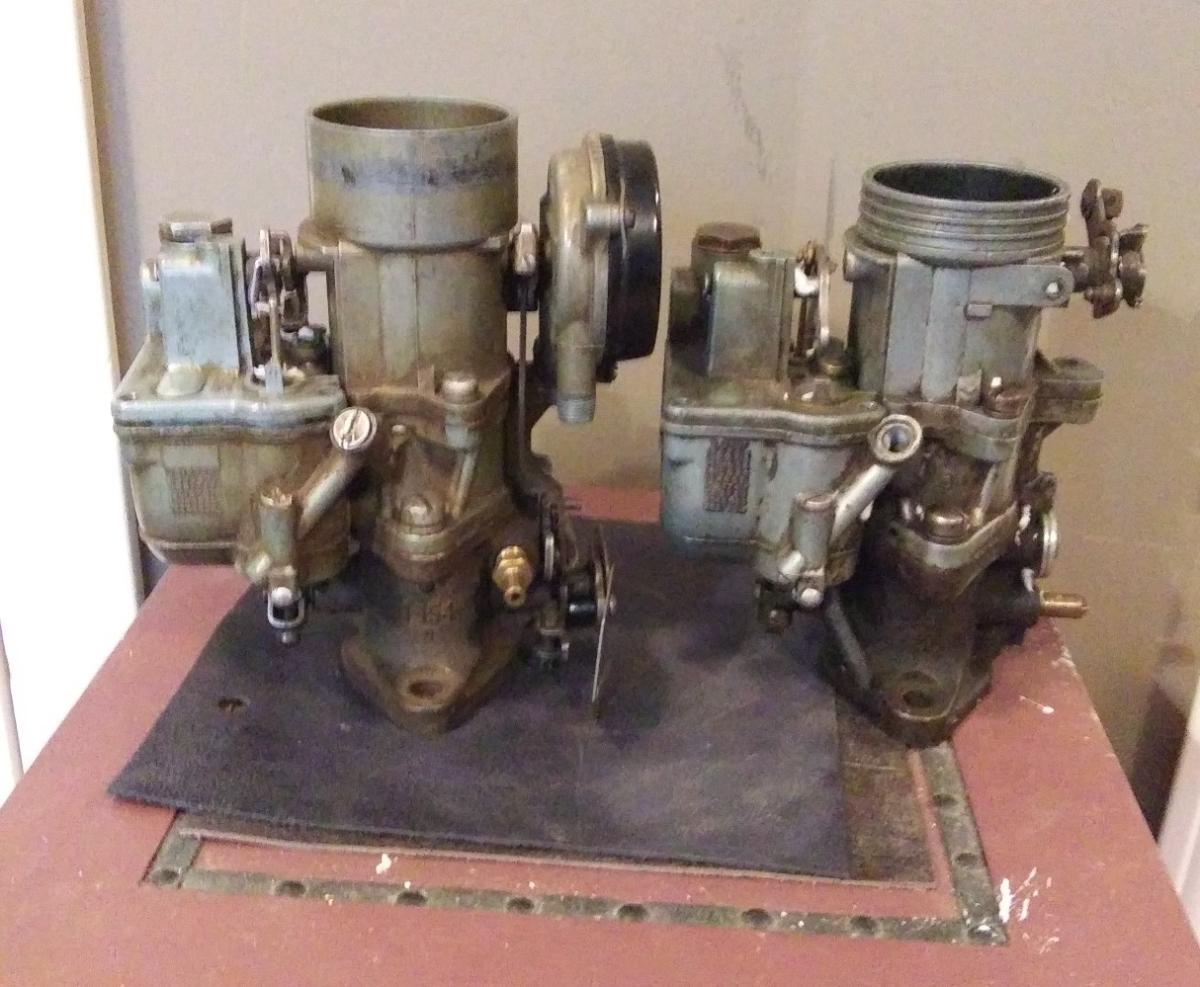 SOLD: Pair of Carter WA-1 Downdraft Single Barrel Carburetors for Parts ...