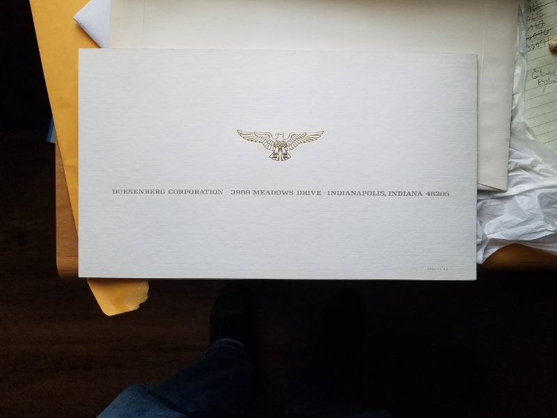 1966 Exner Duesenberg sales brochure - Duesenberg - Antique Automobile ...