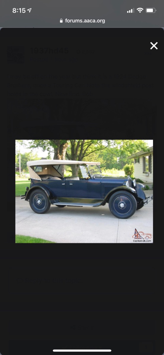 Looking for 1920s DB touring/truck 5 lug disc wheel - Parts Wanted ...