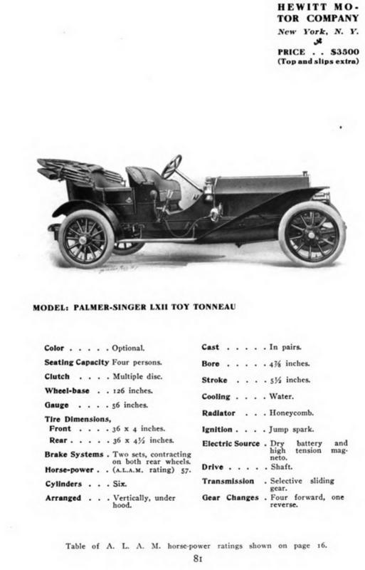 Palmer Singer - General Discussion - Antique Automobile Club of America ...