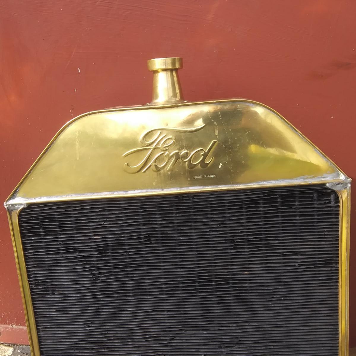 SOLD: Original Model T Ford Brass Radiator - Ford Automobiles and Parts ...